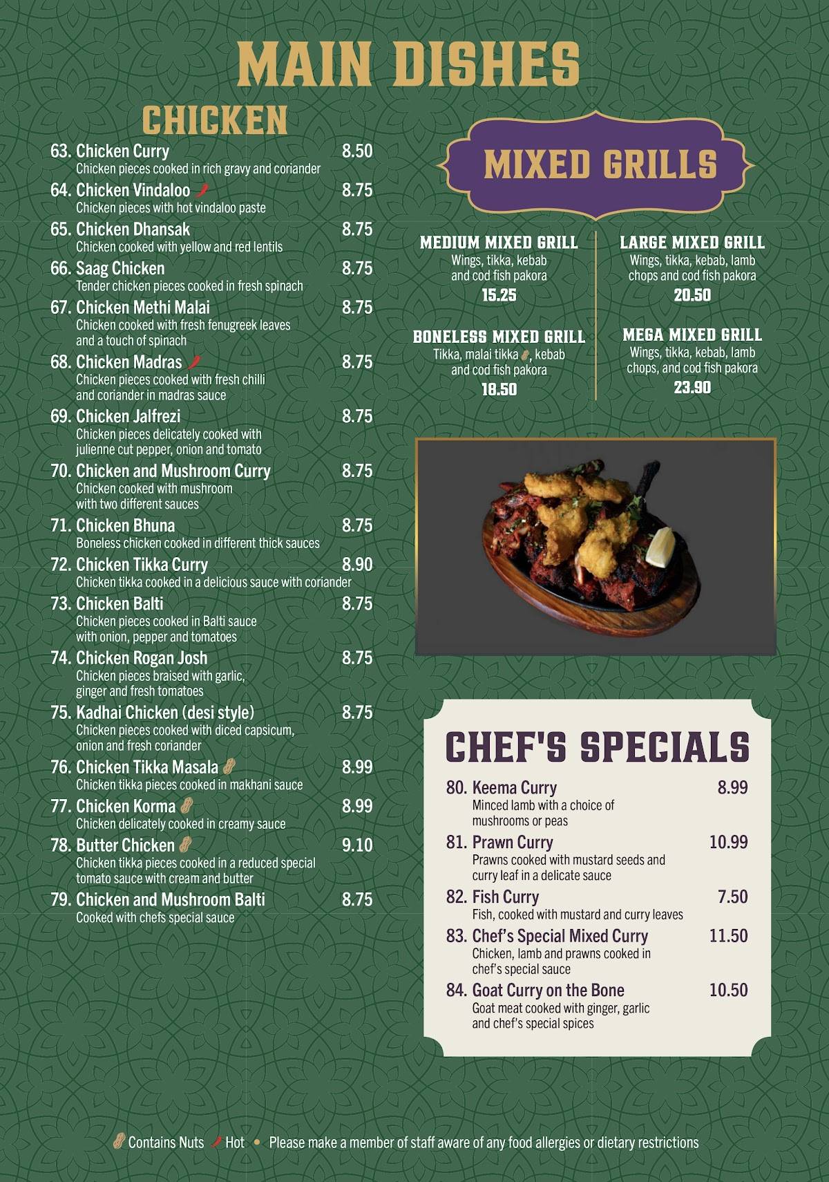 Menu at Port ‘N’ Ale - Indian Bar & Grill, Tipton