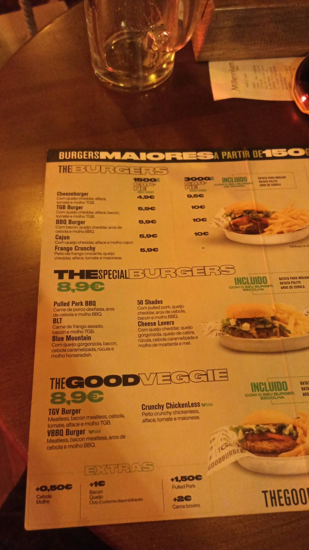 Menu em The Good Burger restaurante, Porto, R. Caldas Xavier 5