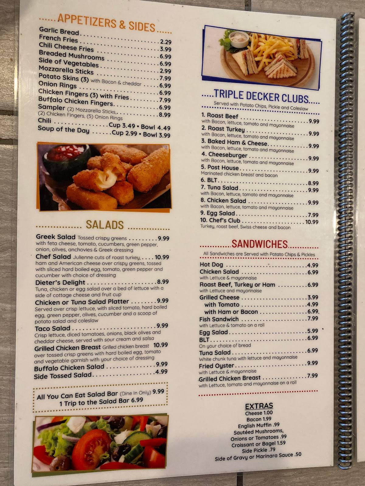 Menu at Post House Family Restaurant, Oxford
