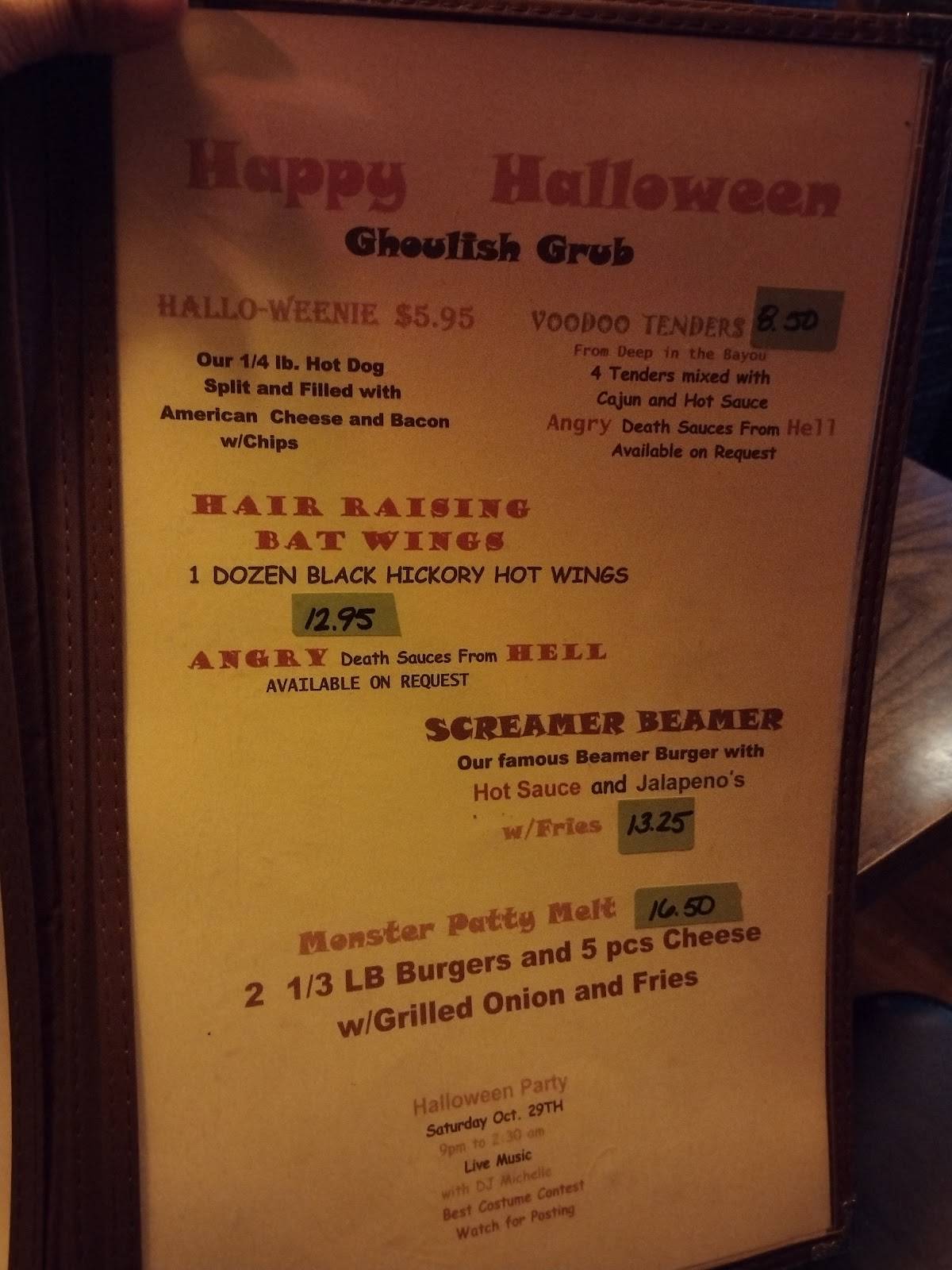 Menu at Post & Beam pub & bar, Cleveland