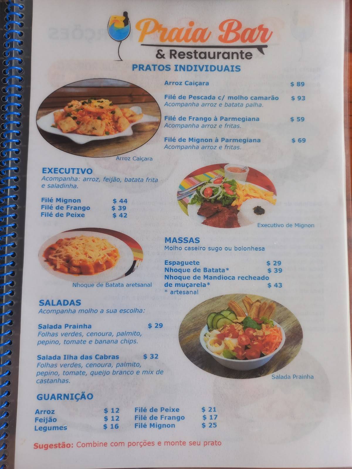 Menu em Praia Bar Caiça-Mex, Itanhaém