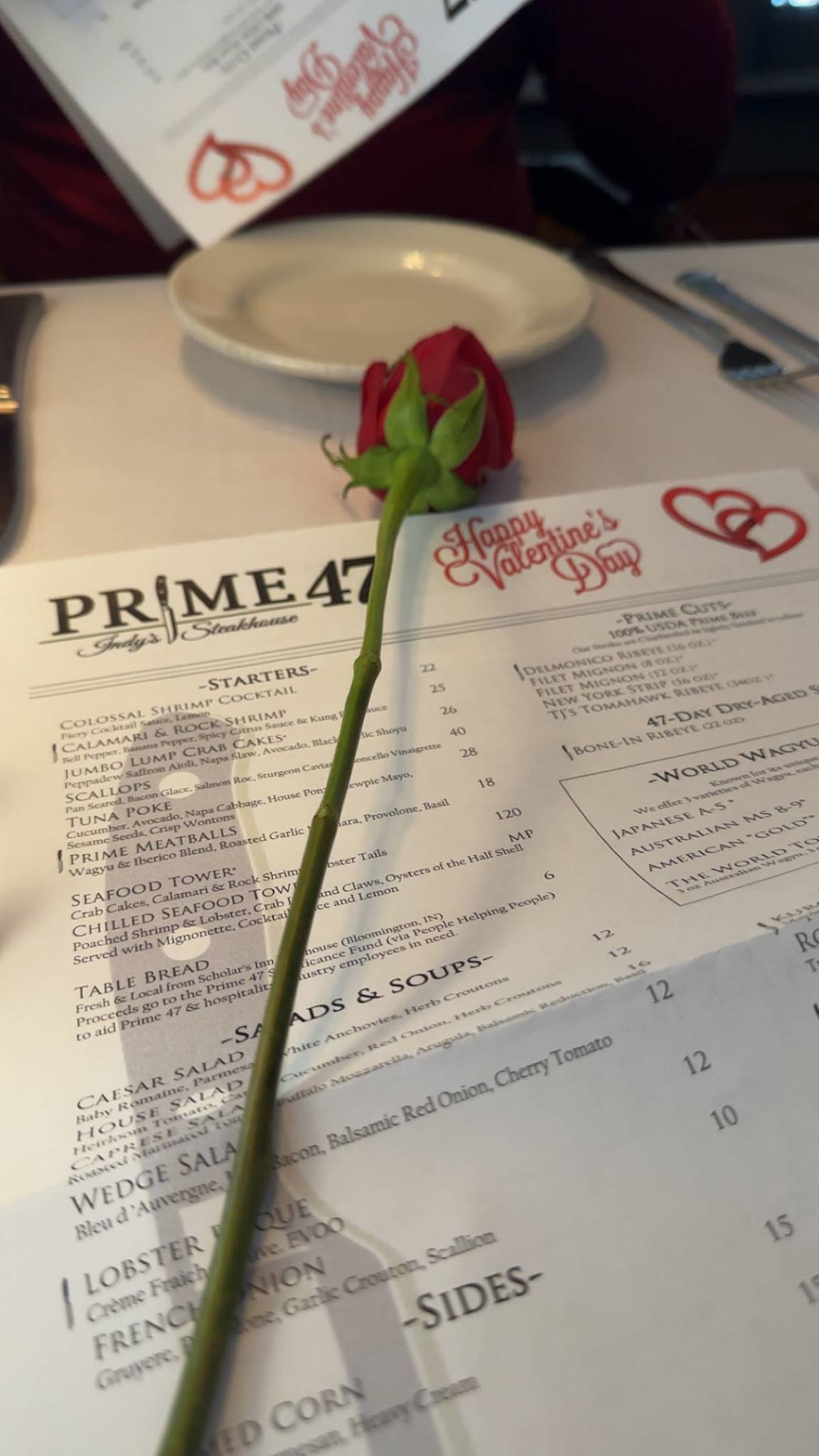 Menu at Prime 47- Indy's Steakhouse, Indianapolis, 47 S Pennsylvania St