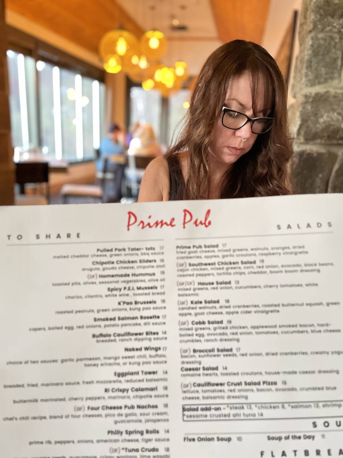 Menu at Prime Pub Somers, Somers