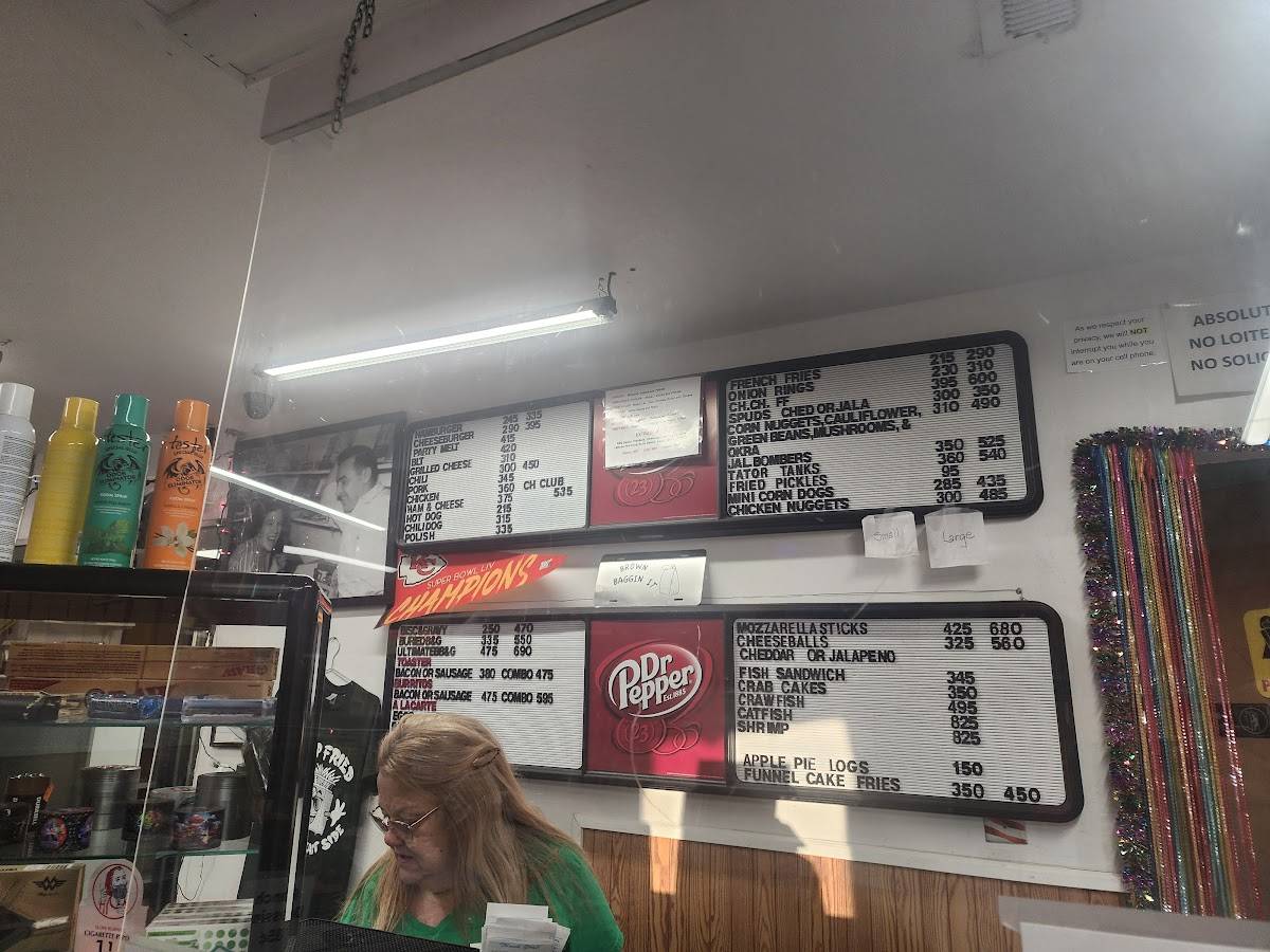 Menu at Prize Package restaurant, Topeka