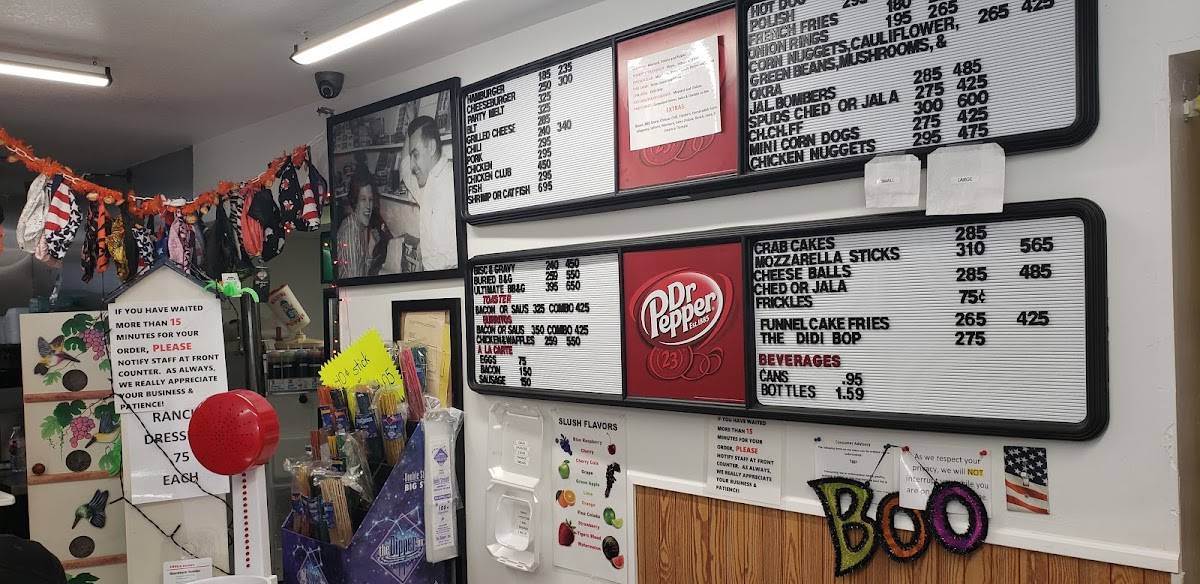 Menu at Prize Package restaurant, Topeka