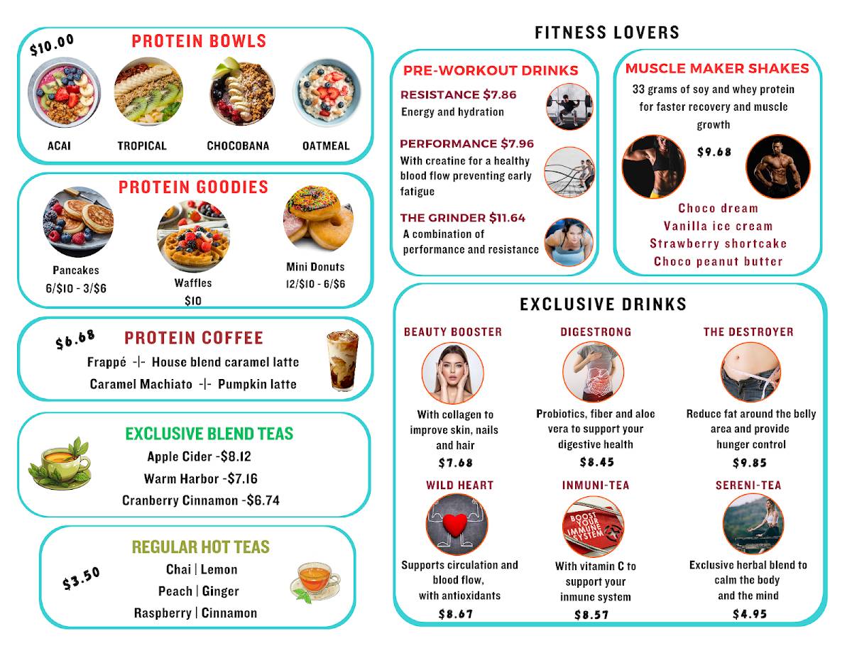 Menu at Protein Harbor pub & bar, Fort Pierce