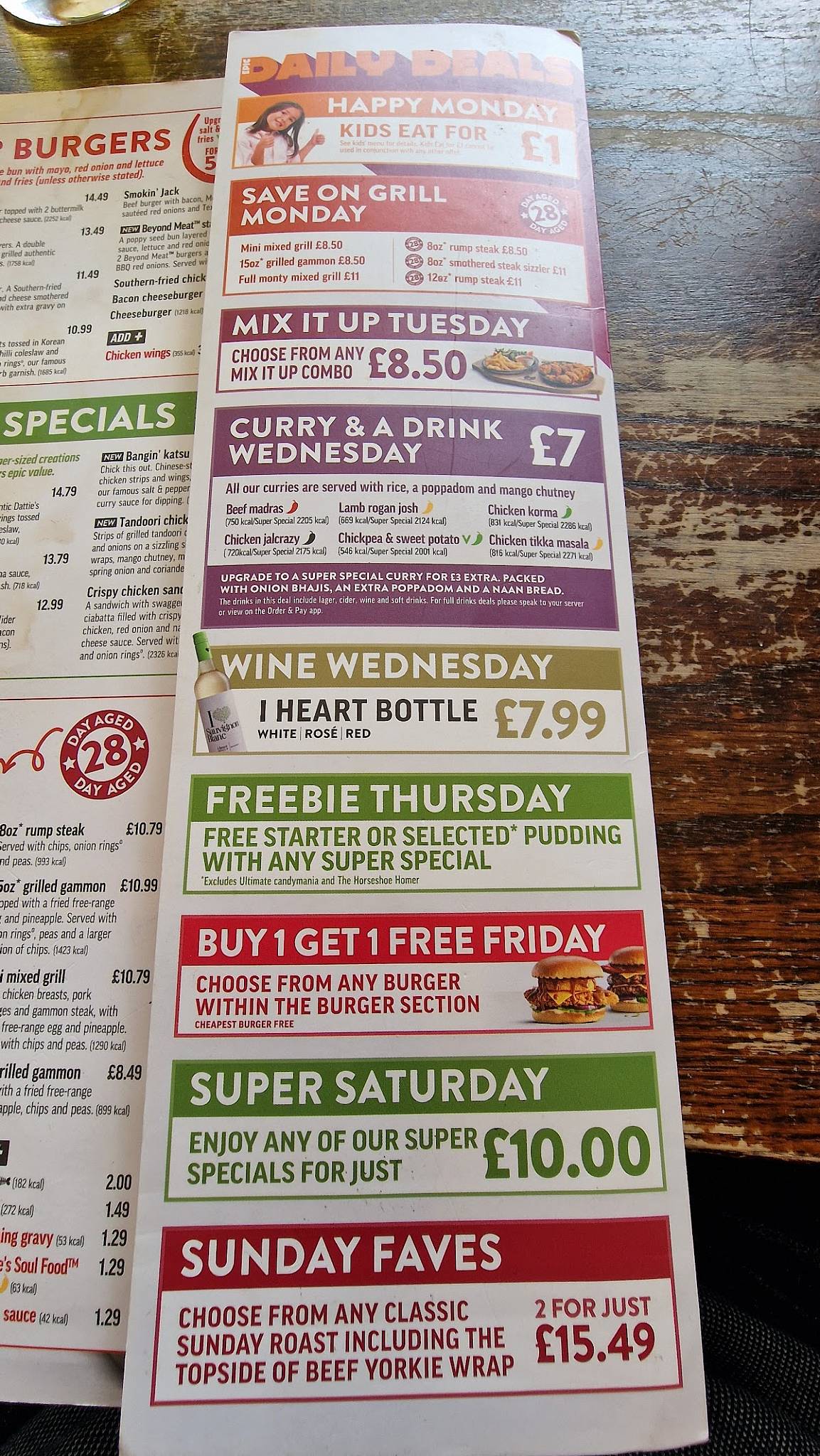 Menu at Bath House pub & bar, Exmouth