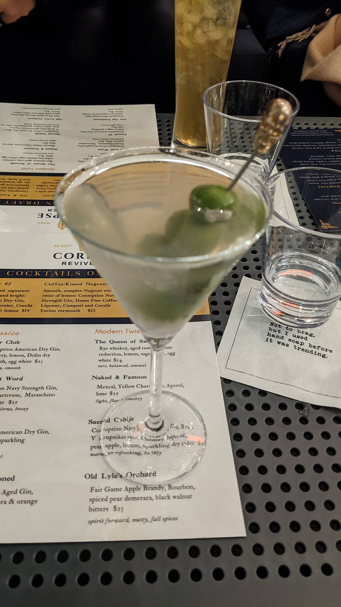 Carta de Corpse Reviver Bar & Lounge, Durham