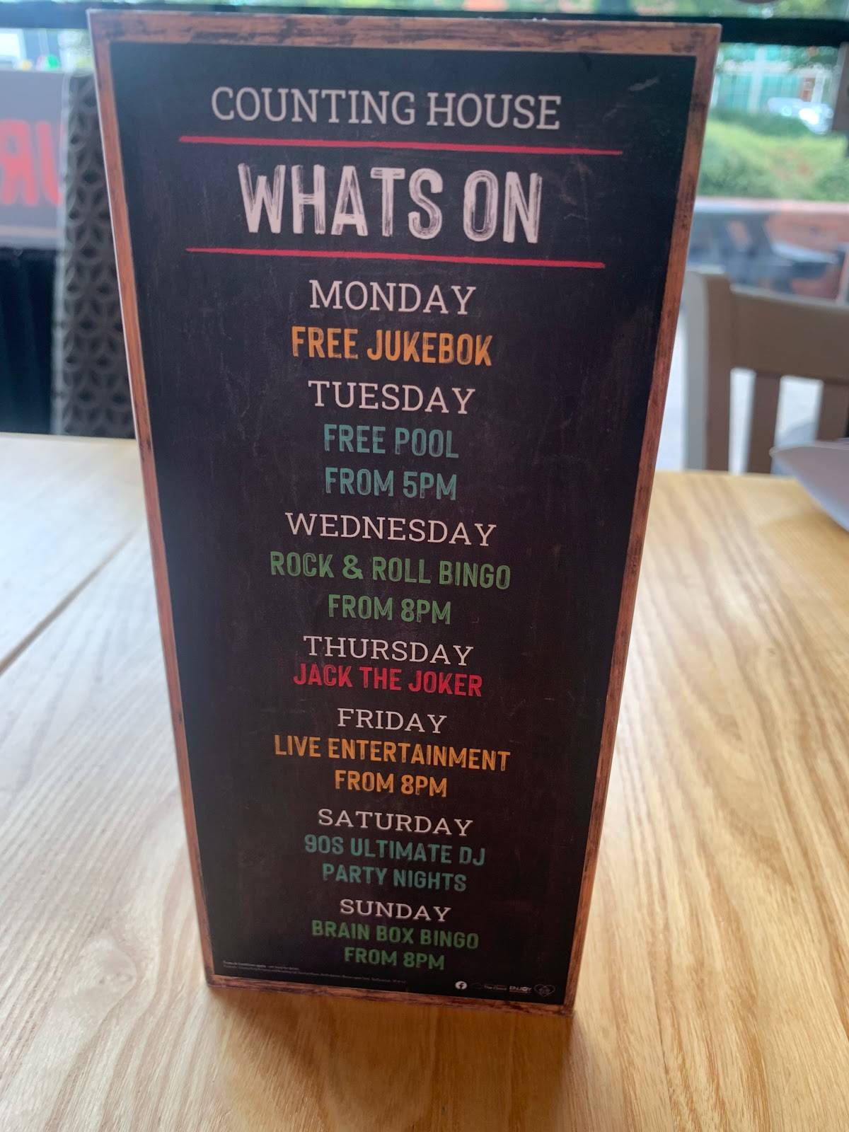 Menu at Counting House pub & bar, Leicester