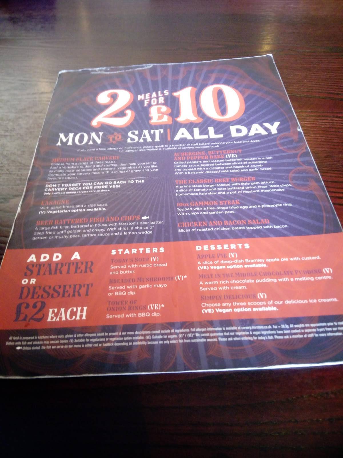 Menu at Flying Squirrel pub & bar, Bradford