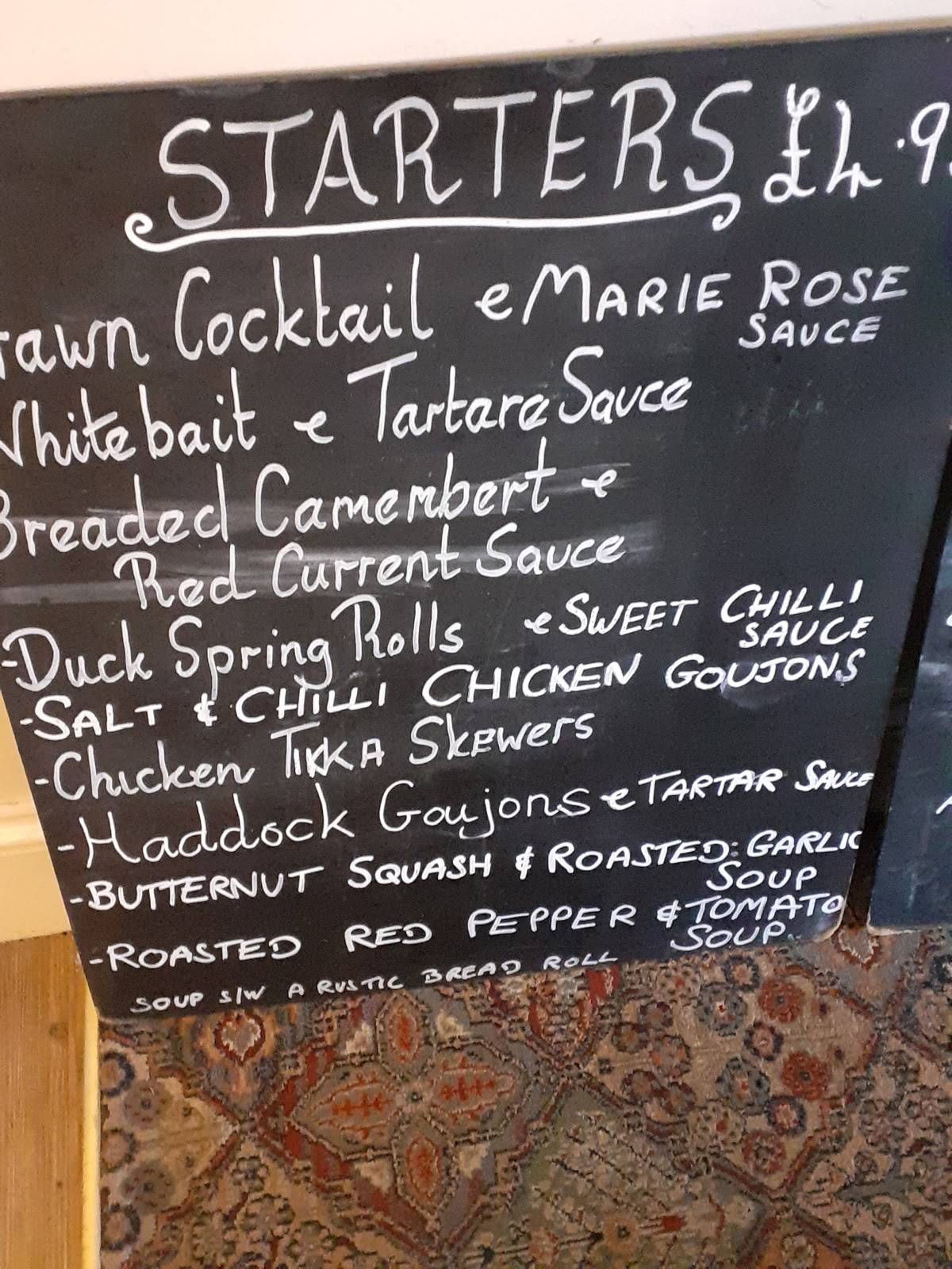 Menu at Fox and Hounds pub & bar, Heacham, 22 Station Rd