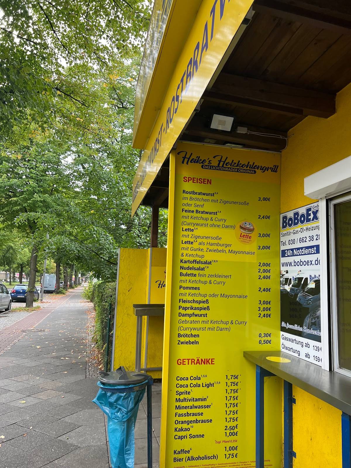 Speisekarte von Heike"s Holzkohlengrill Das Lichtenrader Original pub ...