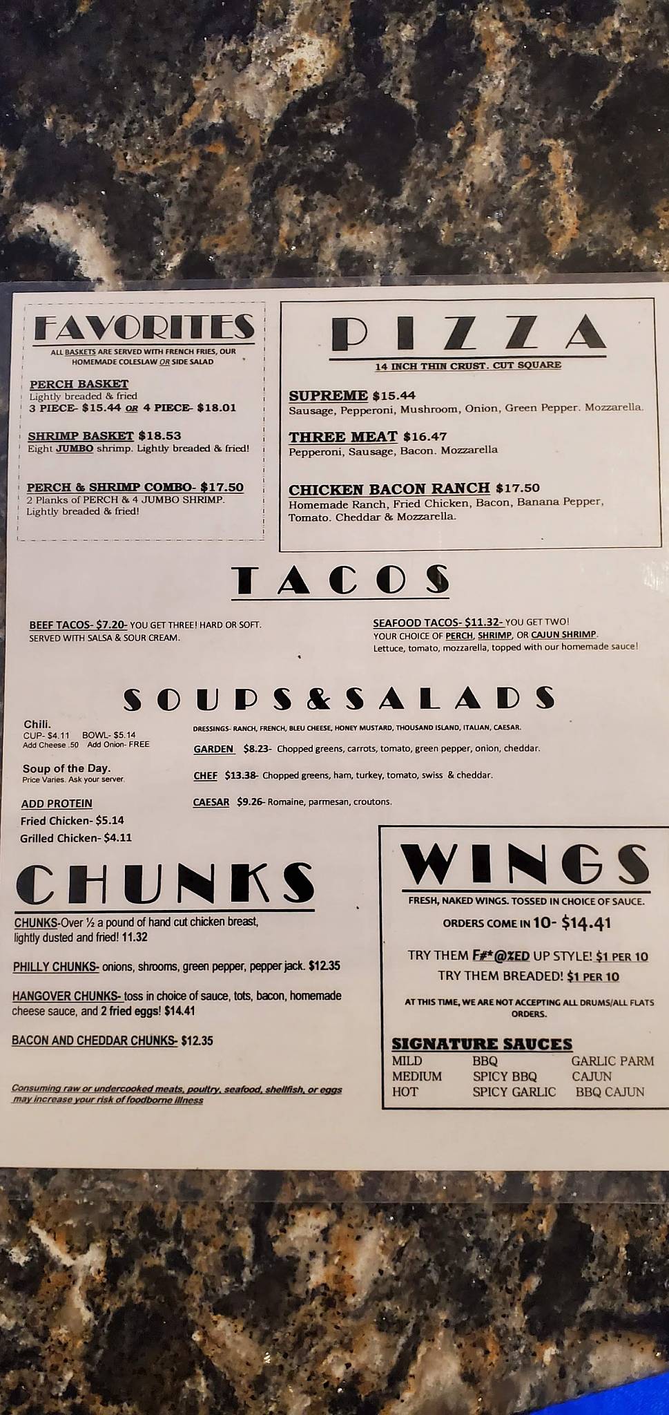 Menu at Mayfly Tavern pub & bar, Toledo, N Summit St