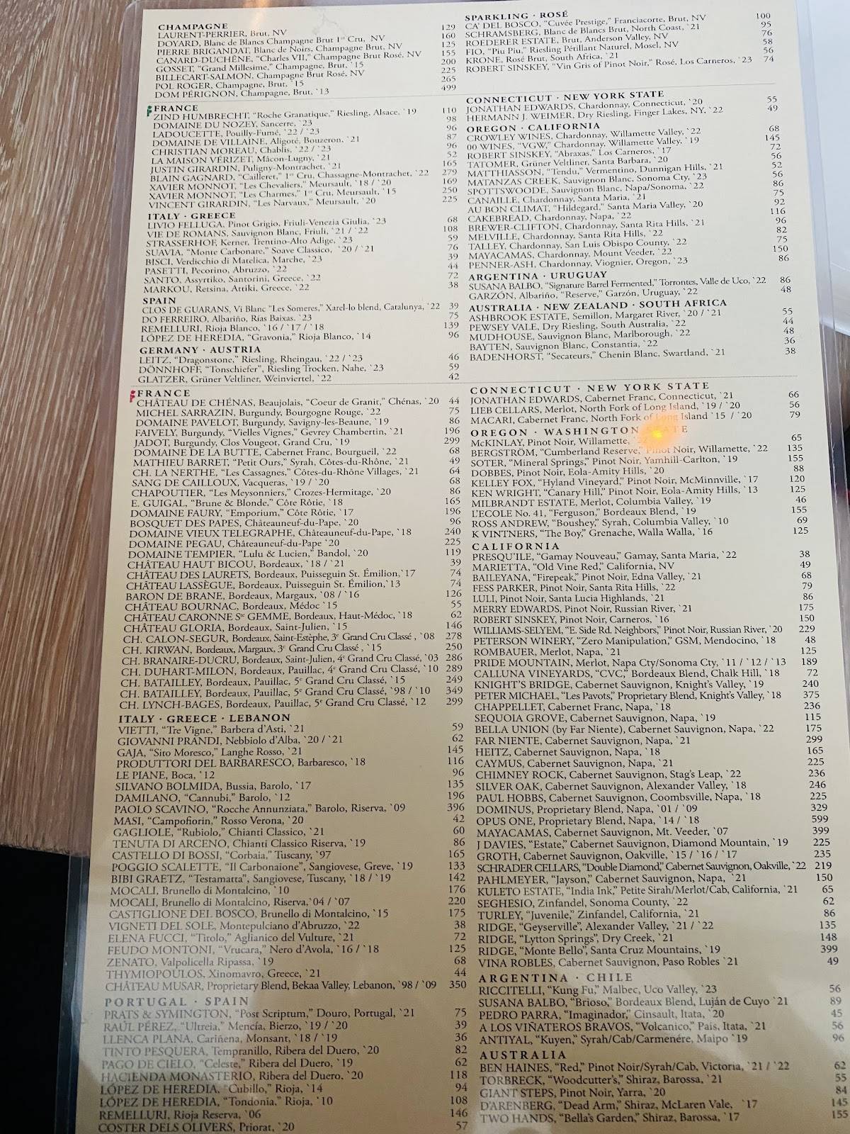 Menu at Shell & Bones Oyster Bar and Grill, New Haven