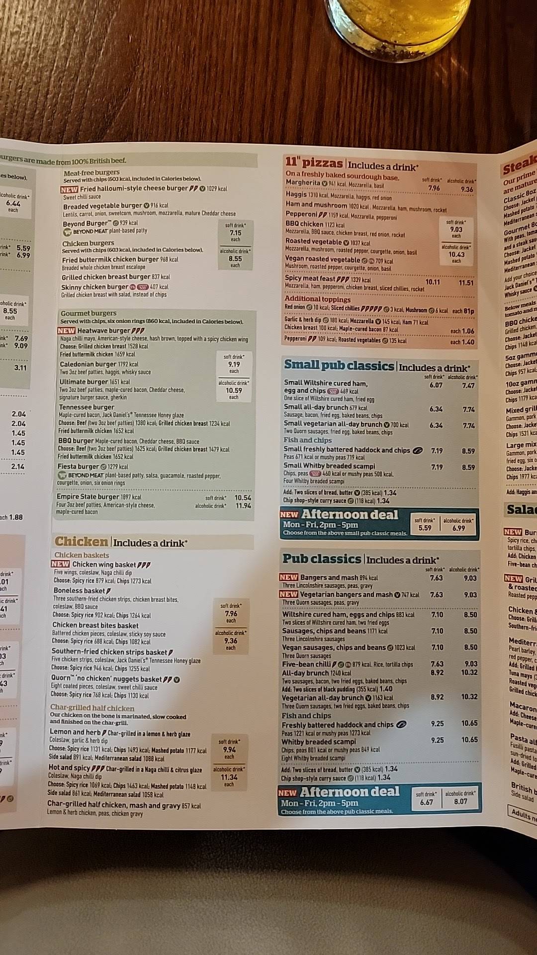 Menu at The Archibald Simpson - JD Wetherspoon pub & bar, Aberdeen, 5 ...
