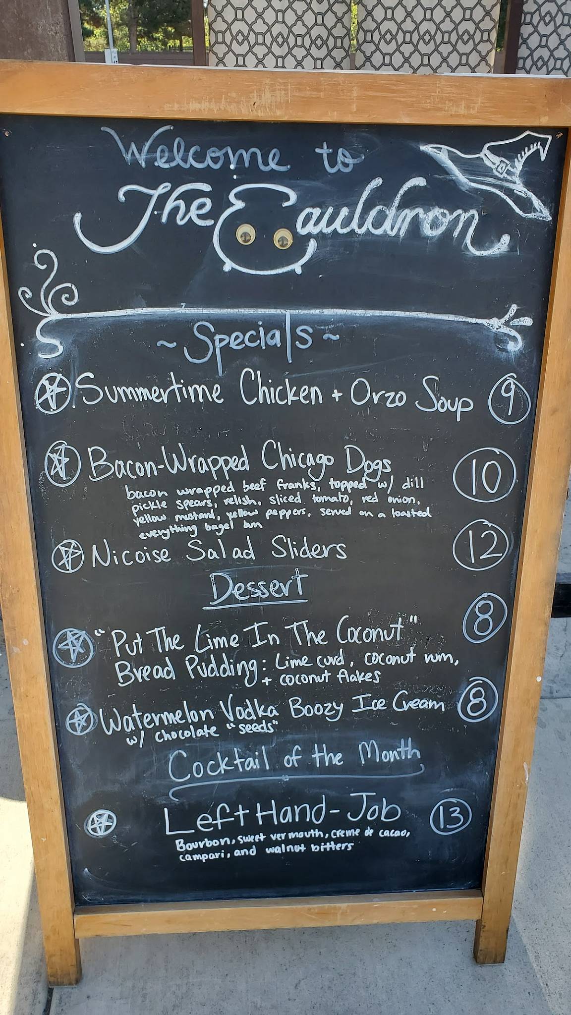 Menu at The Cauldron Spirits and Brews pub & bar, Buena Park