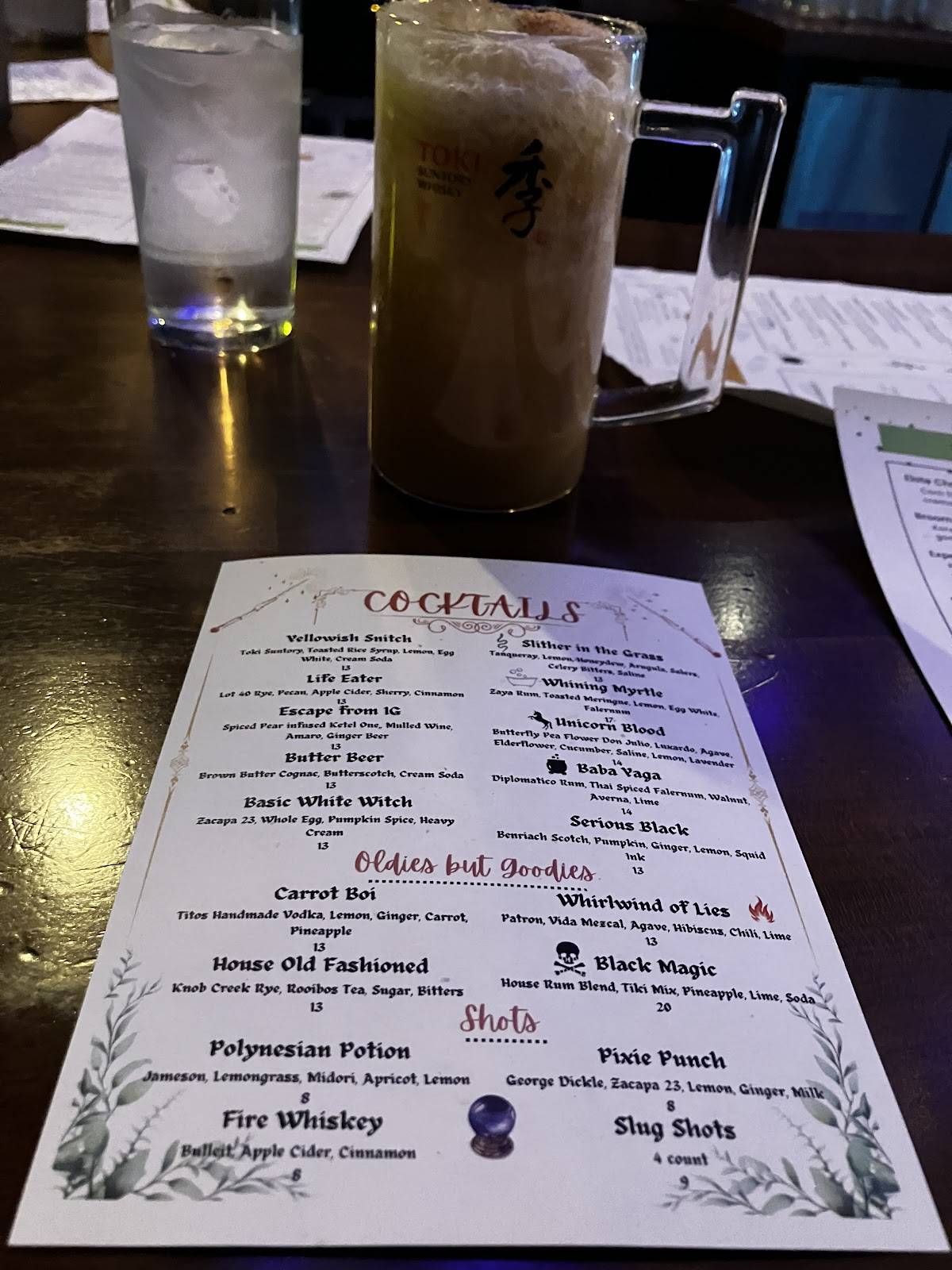 Carta del pub y bar The Iron Gate, Wyandotte