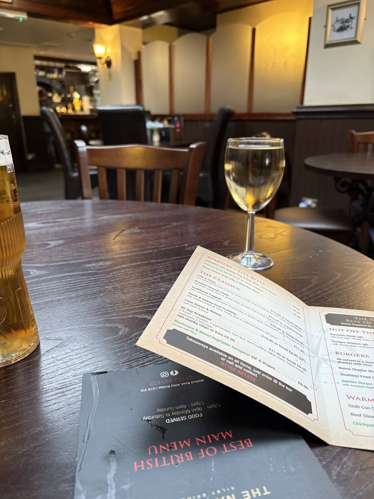 Menu at The Navigation Inn pub & bar, Wigston