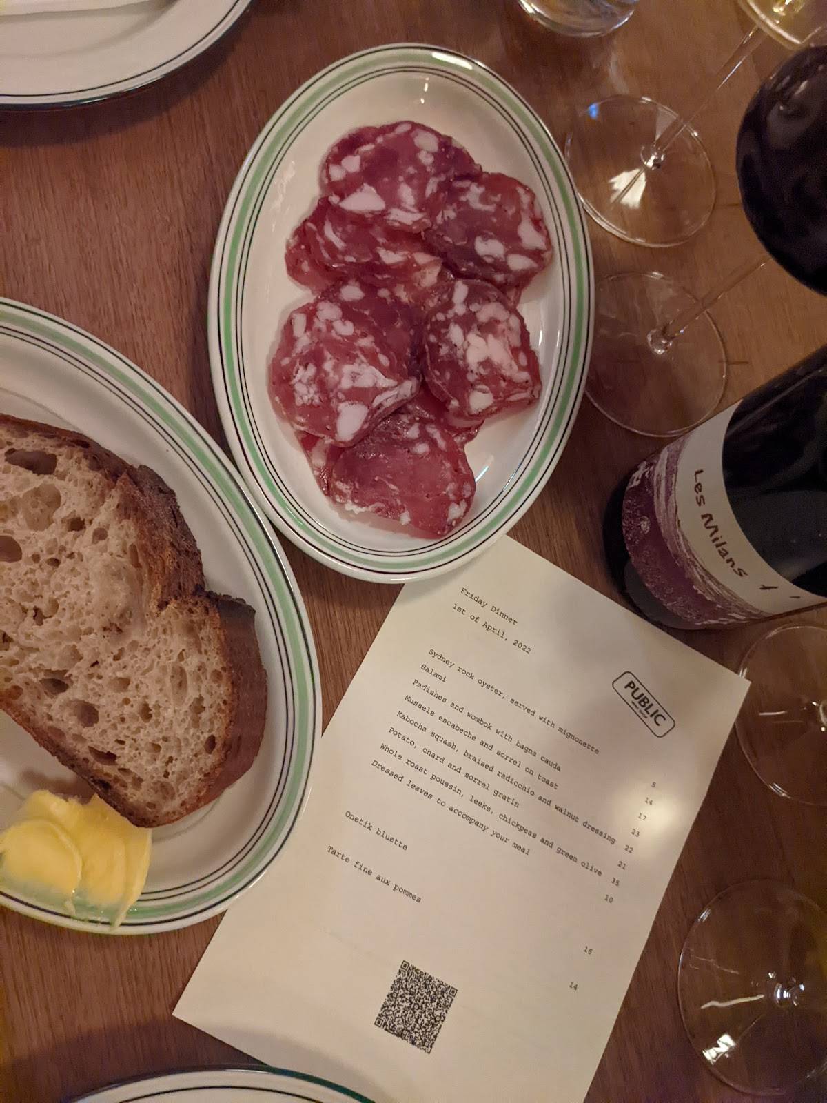Carta de Public Wine Shop, Fitzroy North