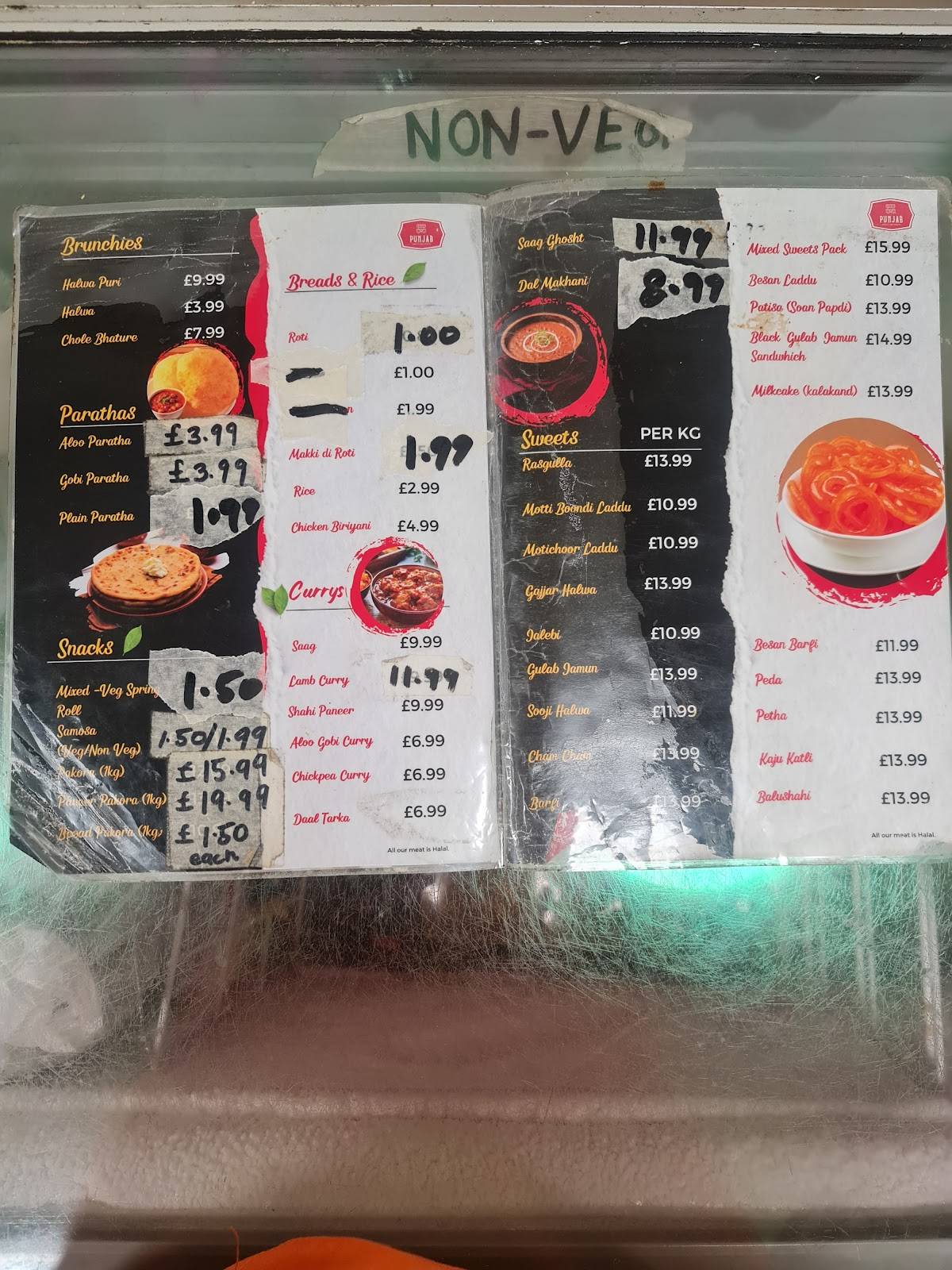 Menu at Punjab Sweets & Snacks restaurant, Oxford