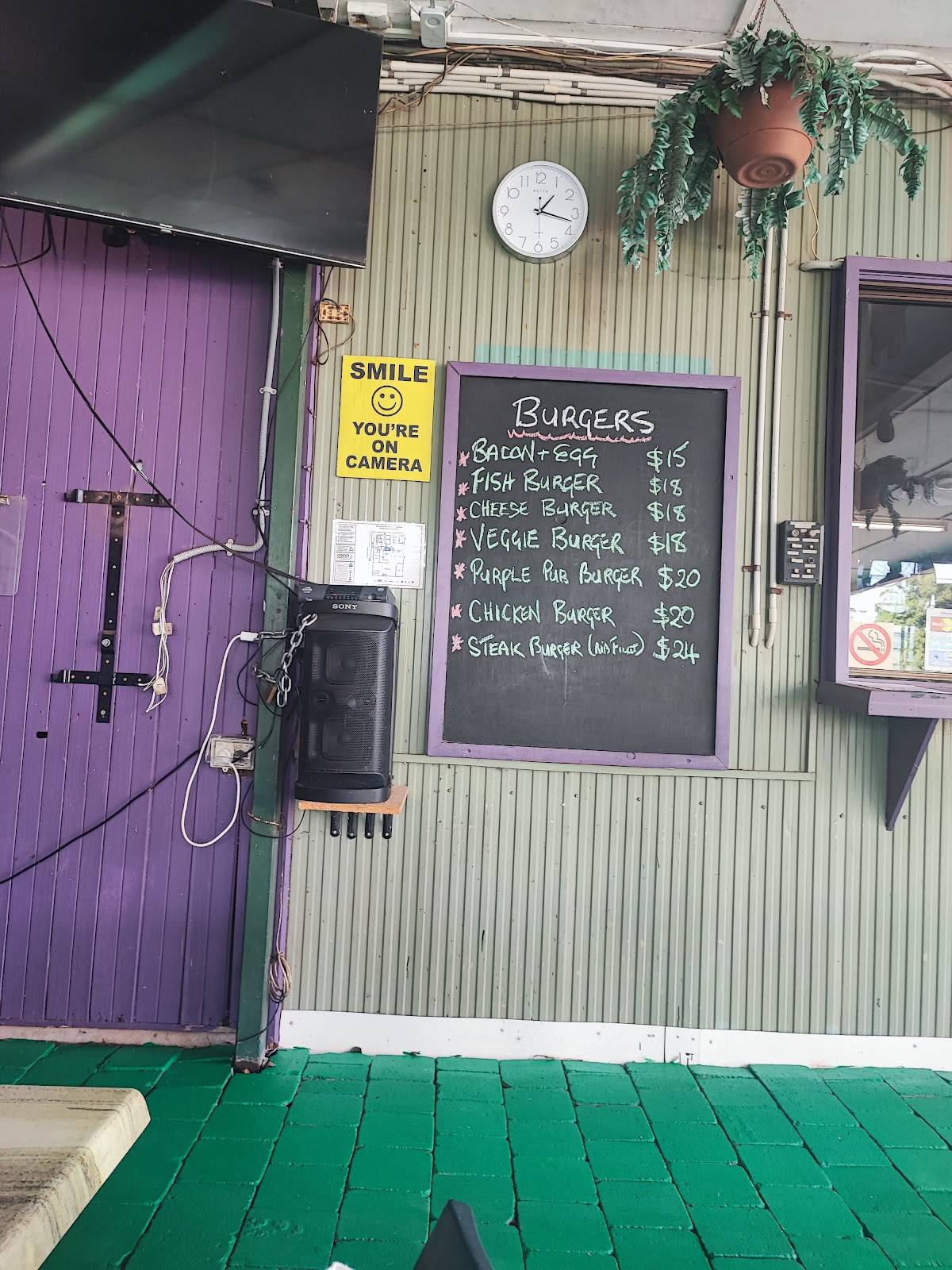 Menu at Purple Pub Brolga Palms Motel, Normanton