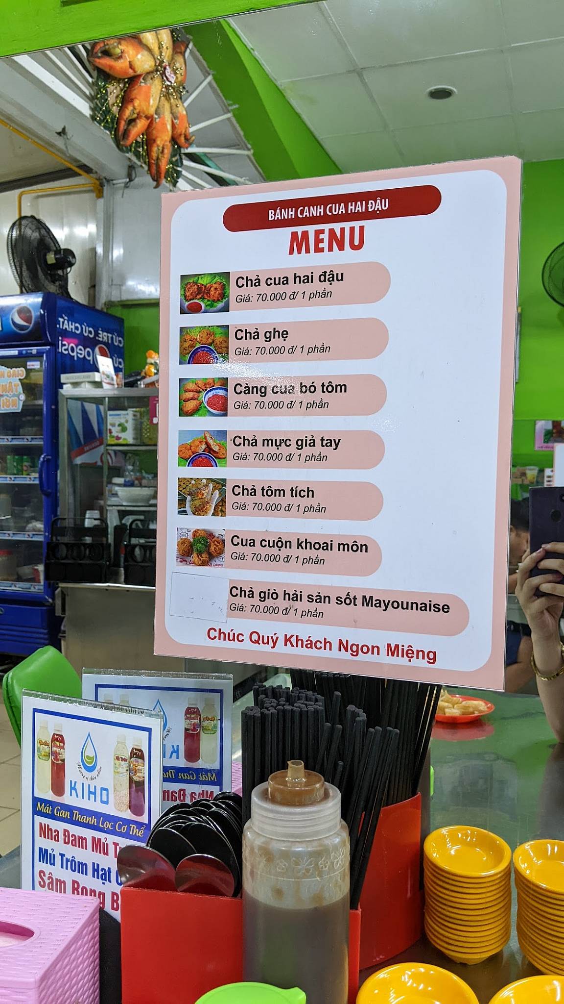 Carta del restaurante Quán Bánh Canh Cua Hai Dậu, Ciudad Ho Chi Minh ...
