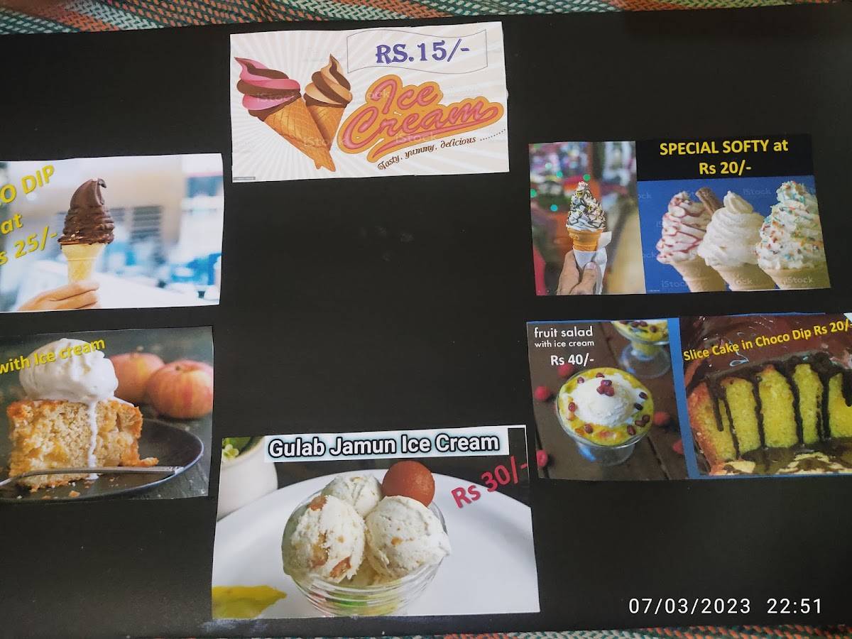 Menu at Queen Bee Icecreams, Bengaluru