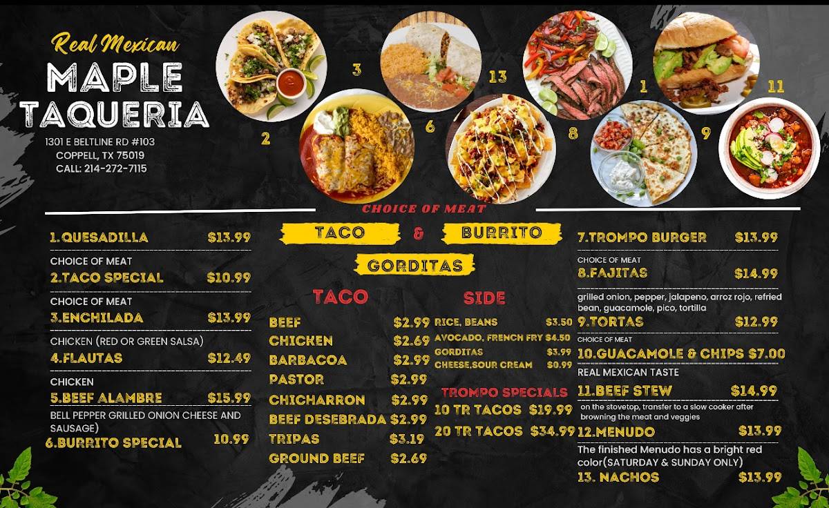 Menu at Queen New Orleans fried chicken restaurant, Forney