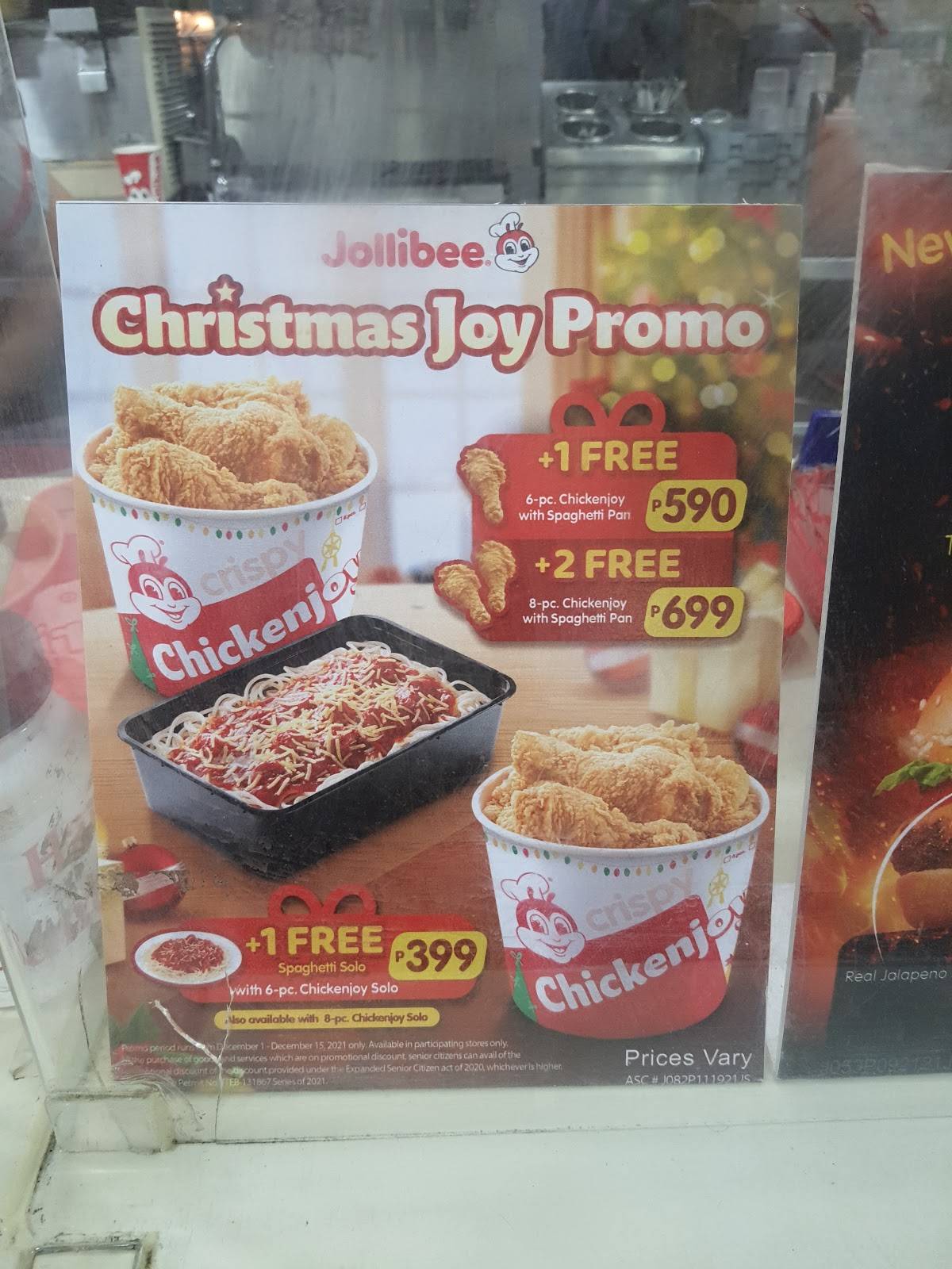 Menu at Jollibee Mayon restaurant, Quezon City, #162 ACV Bldg Mayon St