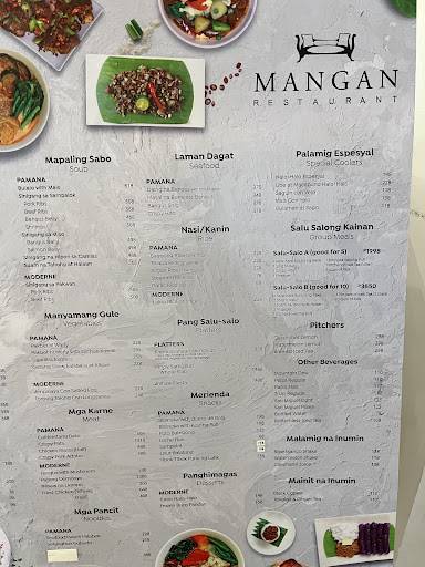 Menu at Mangan - Gateway Mall 2 restaurant, Quezon City