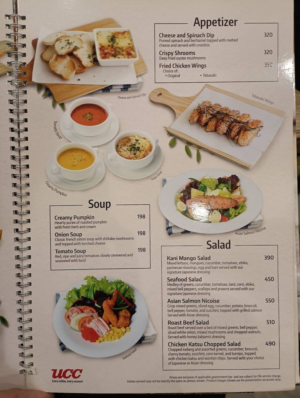 Menu at UCC Park Café Robinsons Magnolia cafe, Quezon City, Robinsons ...