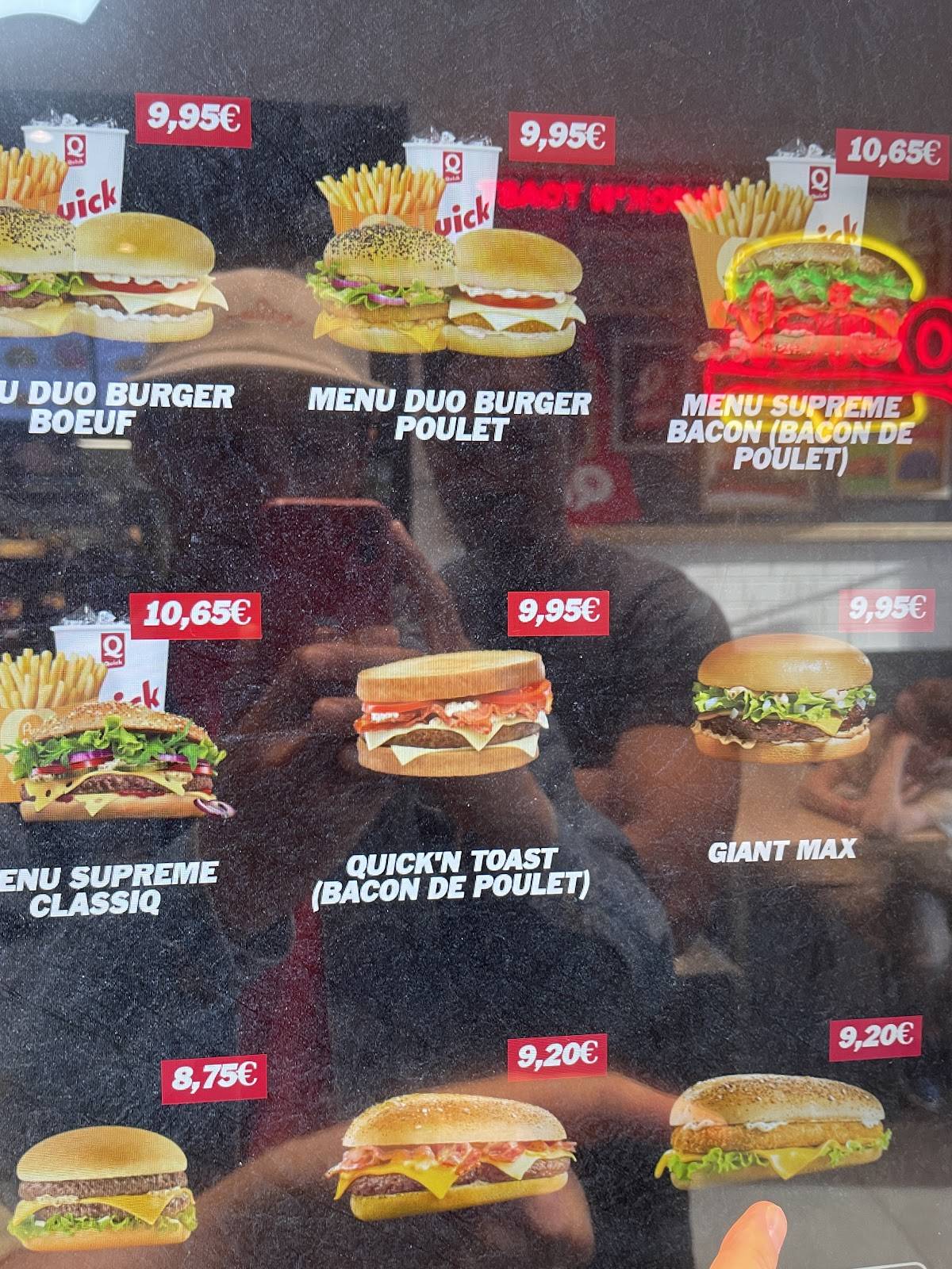 Menu at Quick Dreux restaurant, Dreux