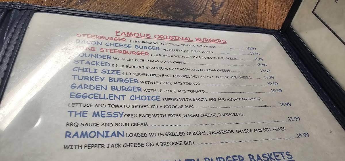 Menu at Boll Weevil Ramona restaurant, Ramona, Main St