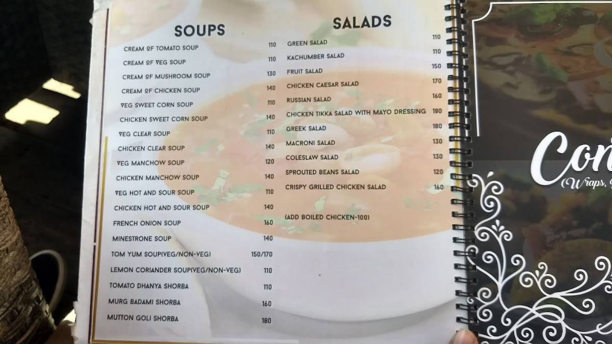 Menu at The Reef Rooftop Restaurant, Ranchi