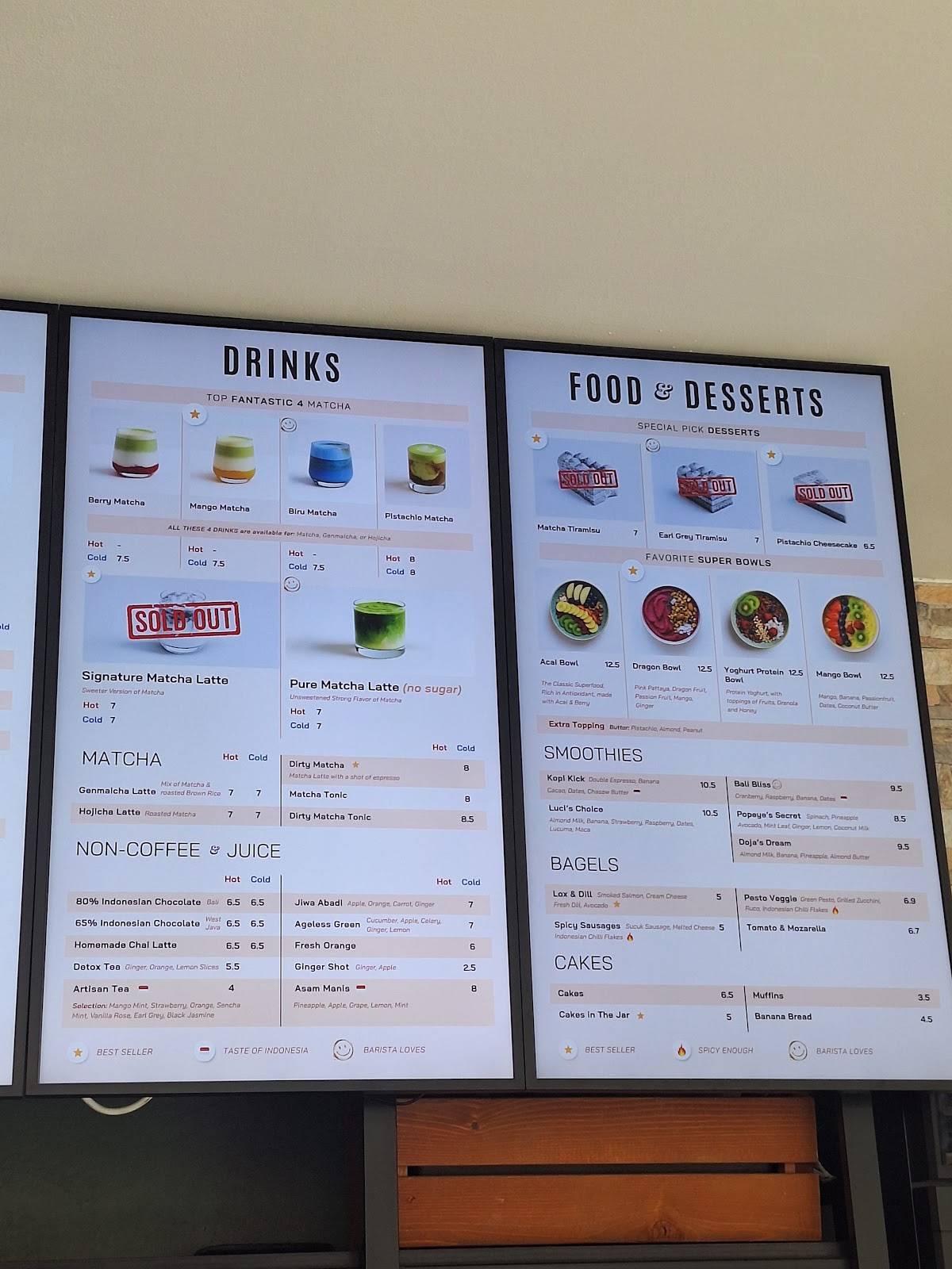 Menu au Rasa Kopi - Specialty Coffee café, Munich