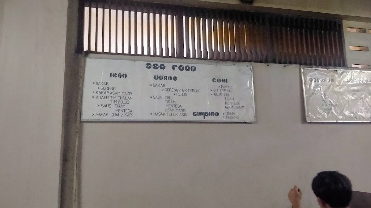 Menu at Rasa Sayang restaurant, Pangandaran, Jl. Kidang Pananjung No.236