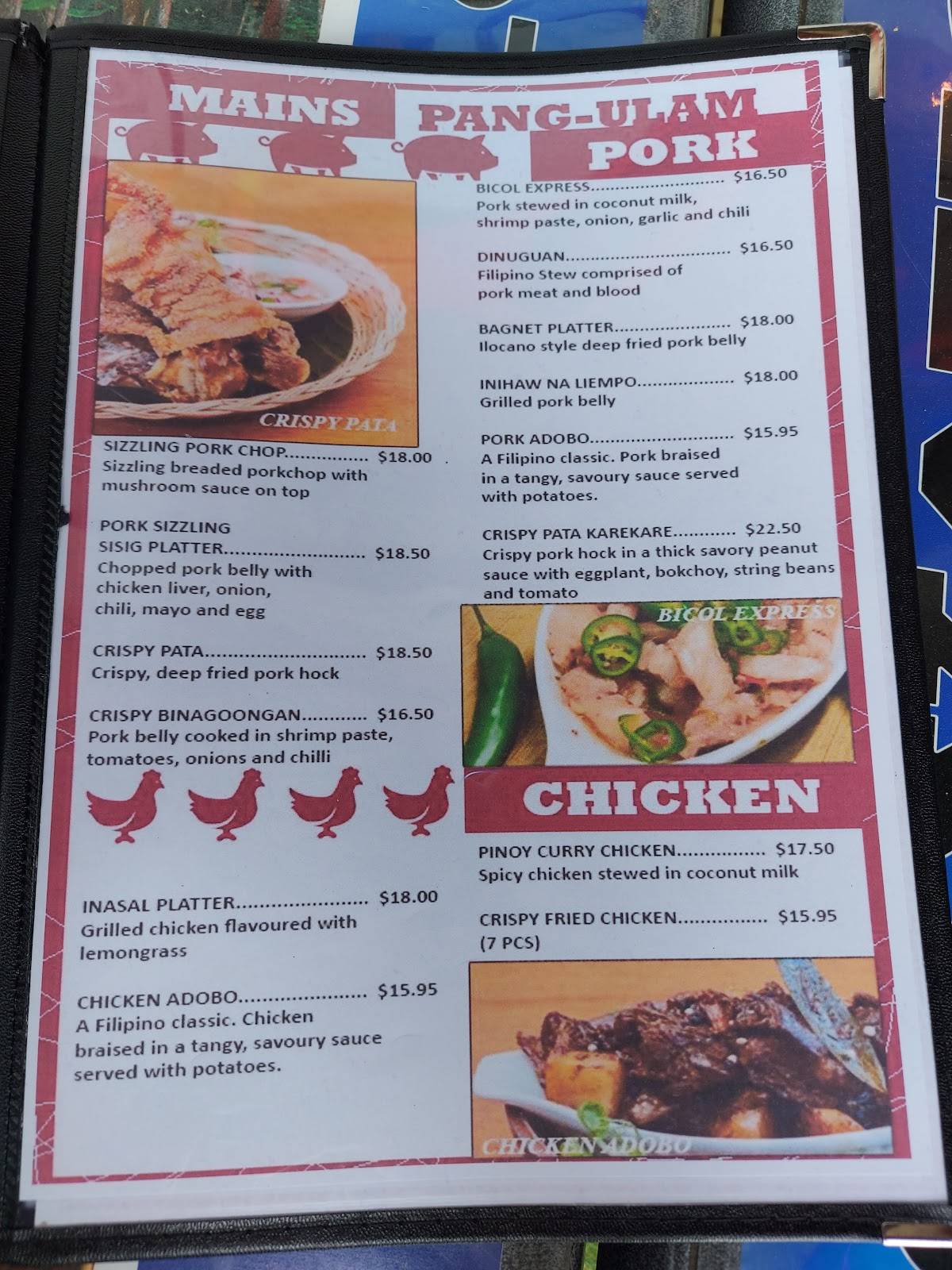 Menu at Ready Eddies Cafe, Cockburn Central