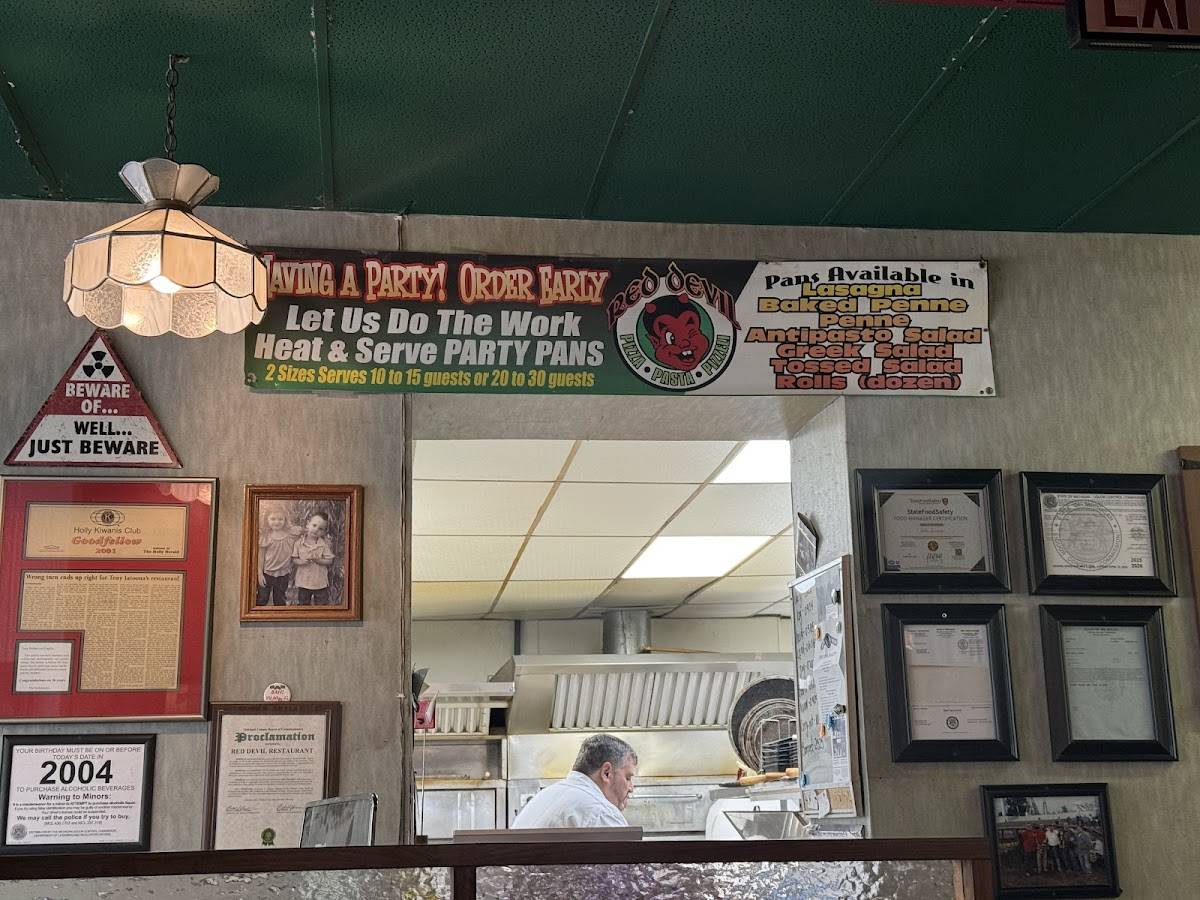 Menu at Red Devil Restaurant, Holly