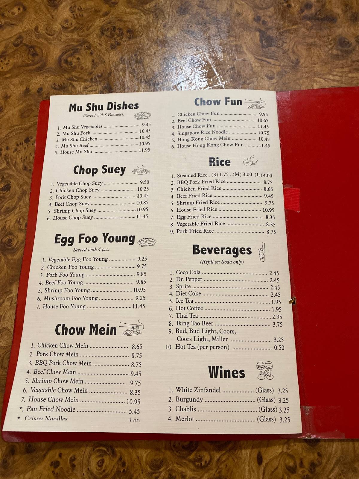 Menu at China Kitchen restaurant, Redding, -A Westside Rd