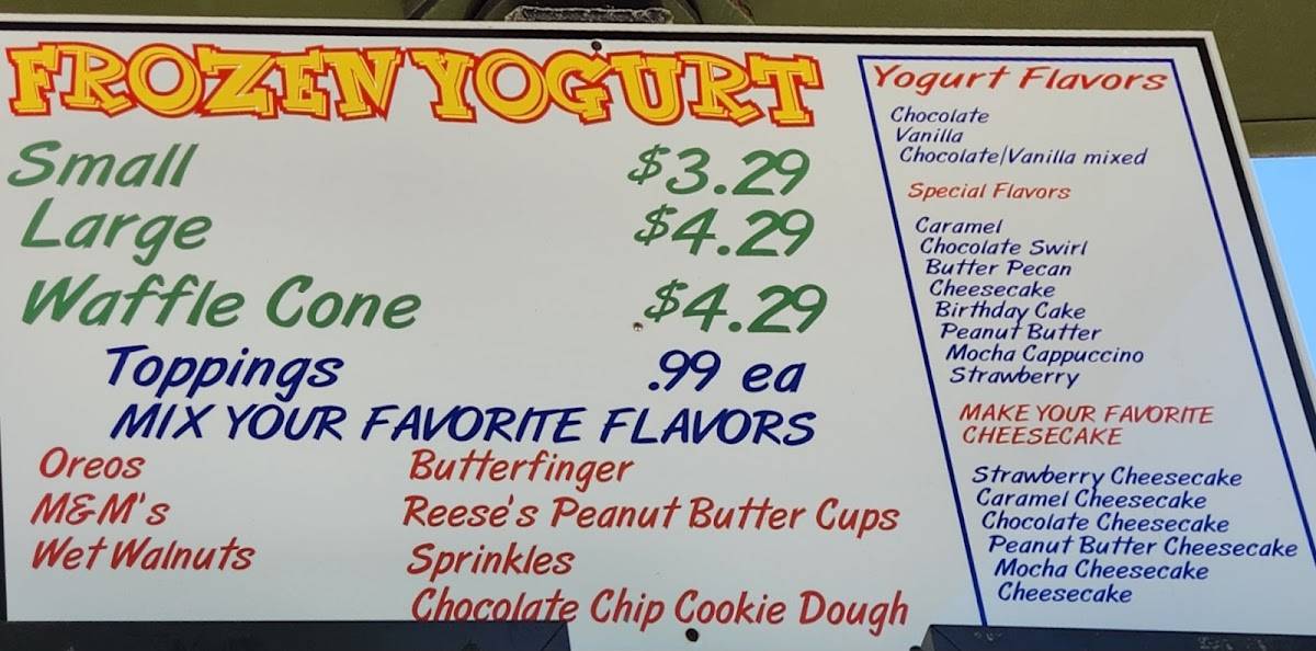 Menu at Redz restaurant, Fayette, Temple Ave N