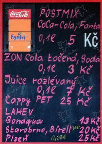 Menu at IQ Restaurant Morávka, Brno