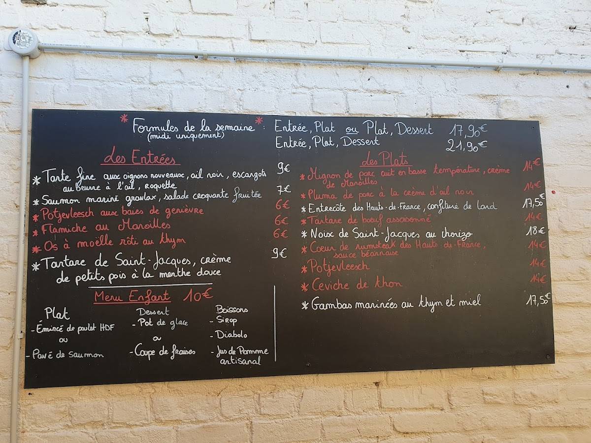Menu au QUANTA restaurant, Villeneuve-d'Ascq