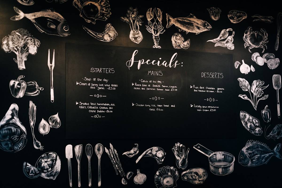 Menu at Aston Marina restaurant, Stone, Lichfield Road
