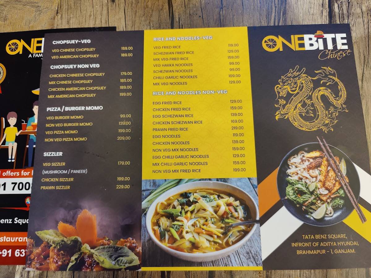 Menu at BIT N BITE, Brahmapur