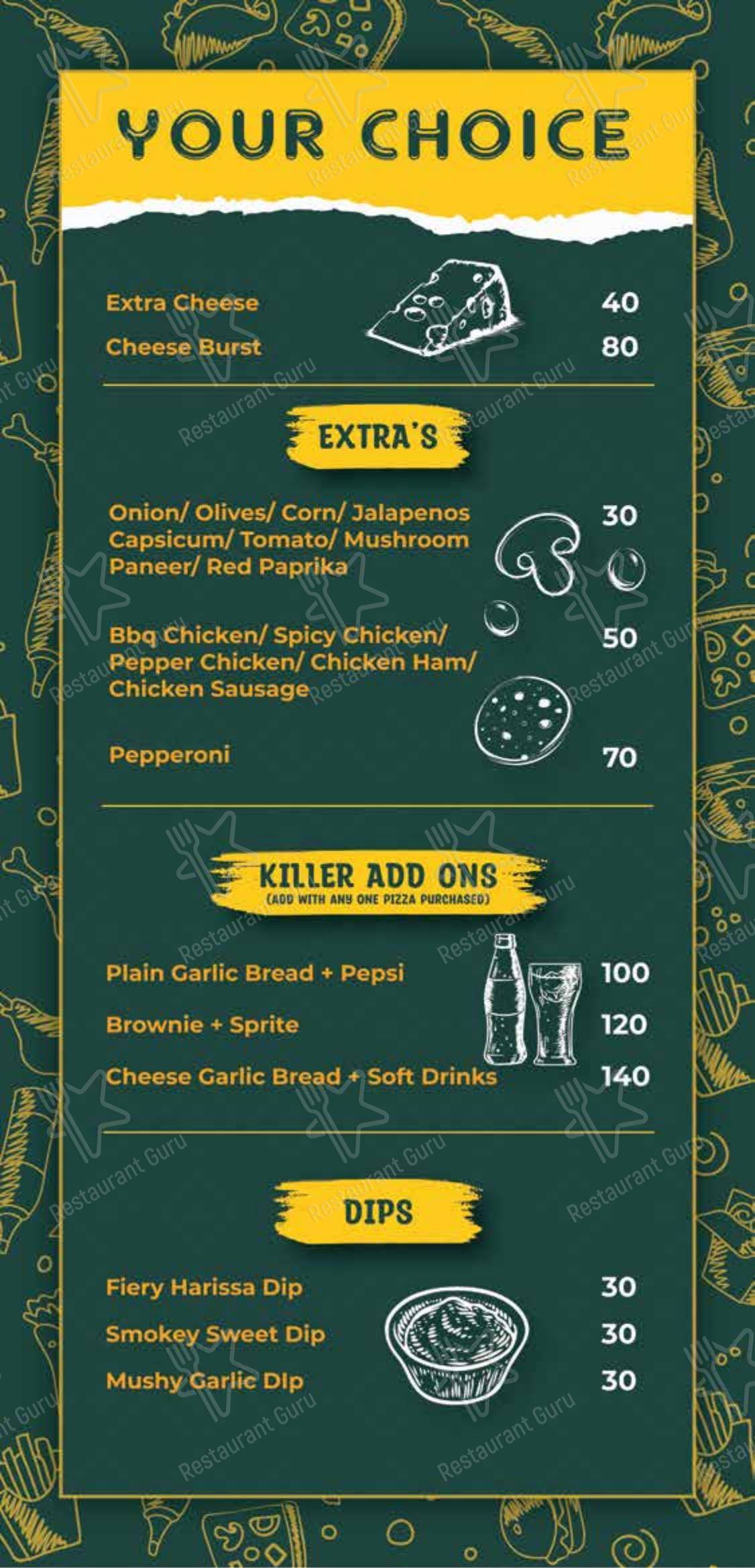 Menu at BOCS Pizza Ambattur Best Pizza shop in Ambattur, Chennai