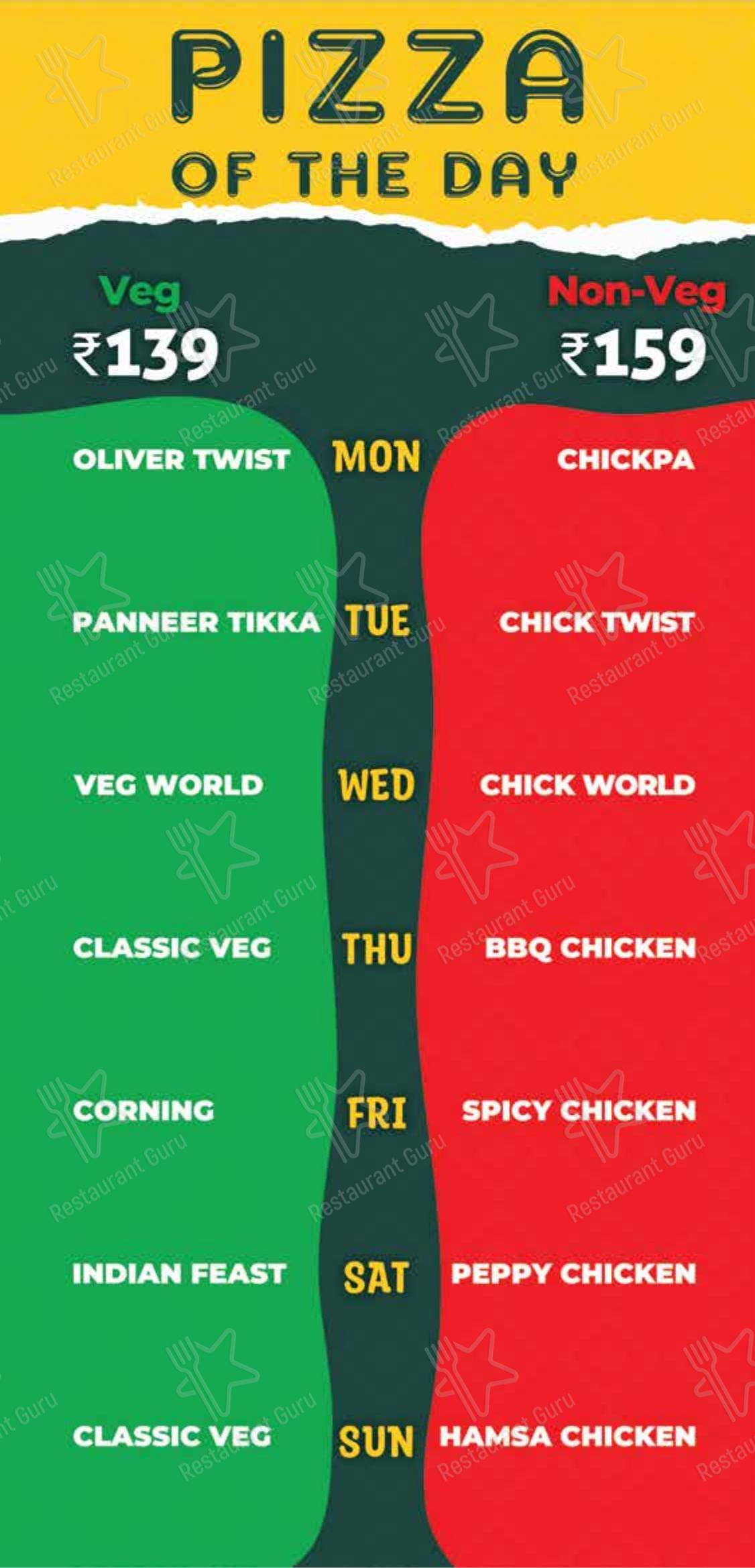Menu at BOCS Pizza Ambattur Best Pizza shop in Ambattur, Chennai