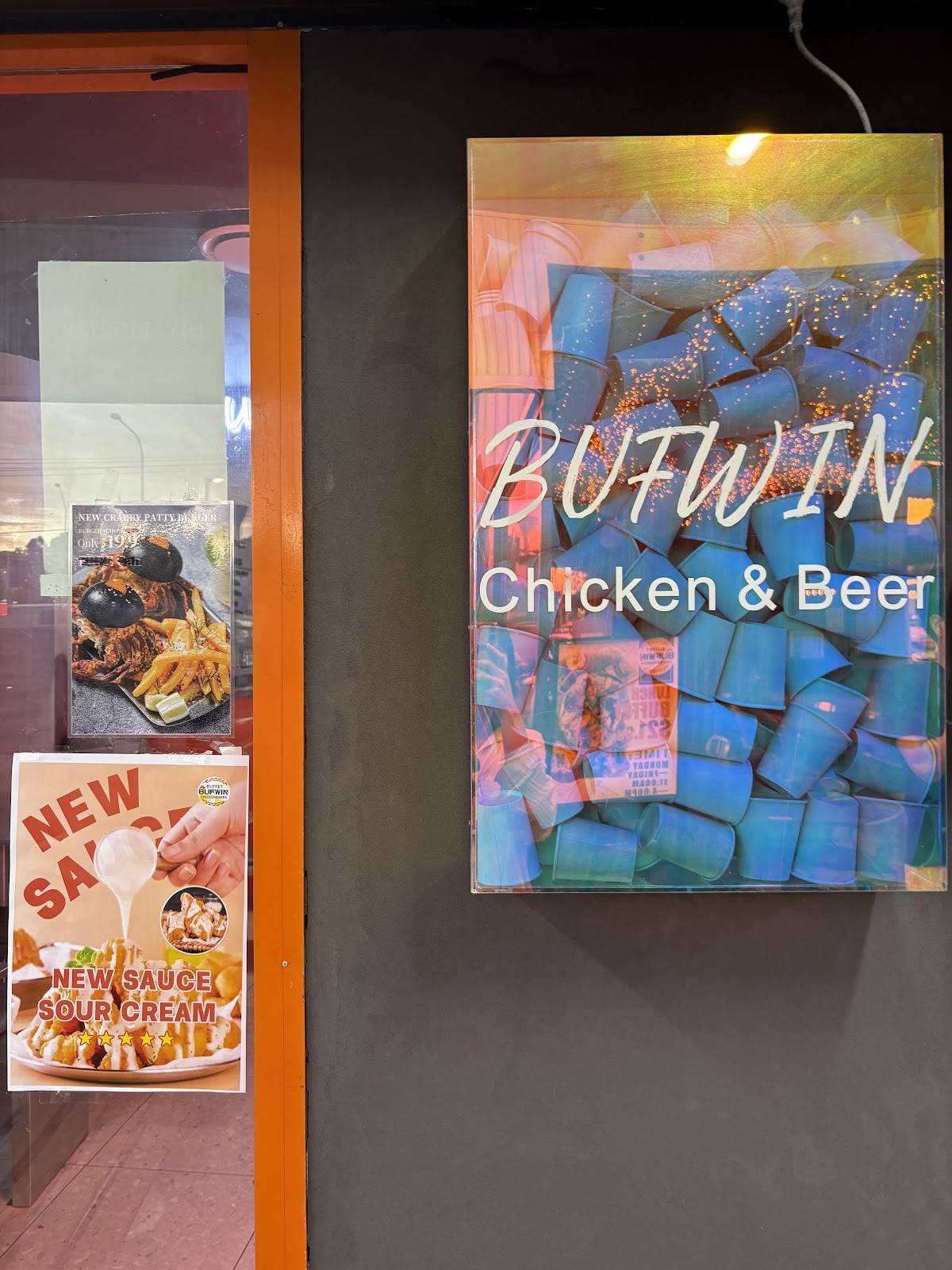 Menu at BUFWIN —chicken buffet & beer. Halal food restaurant, Underwood