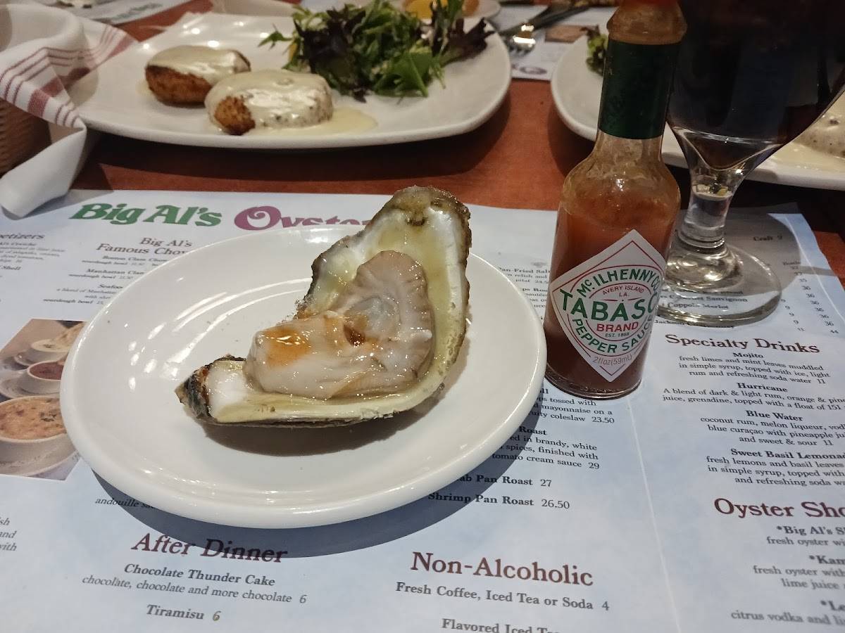 Menu at Big Al's Oyster Bar, Las Vegas, W Tropicana Ave
