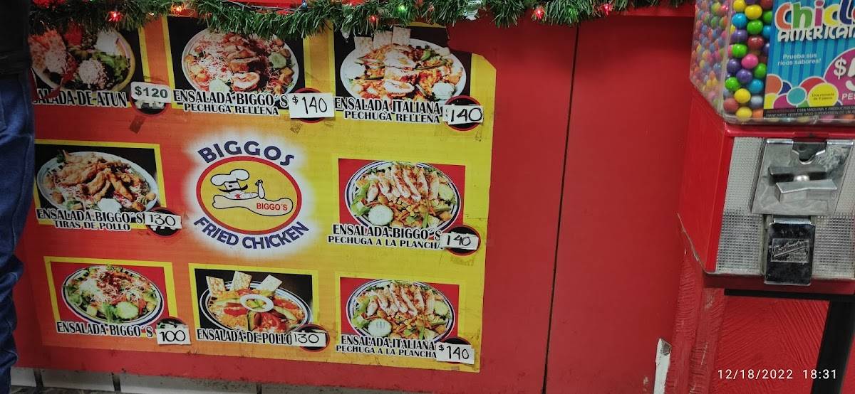 Menu at Biggos Libramiento restaurant, Ciudad Acuña