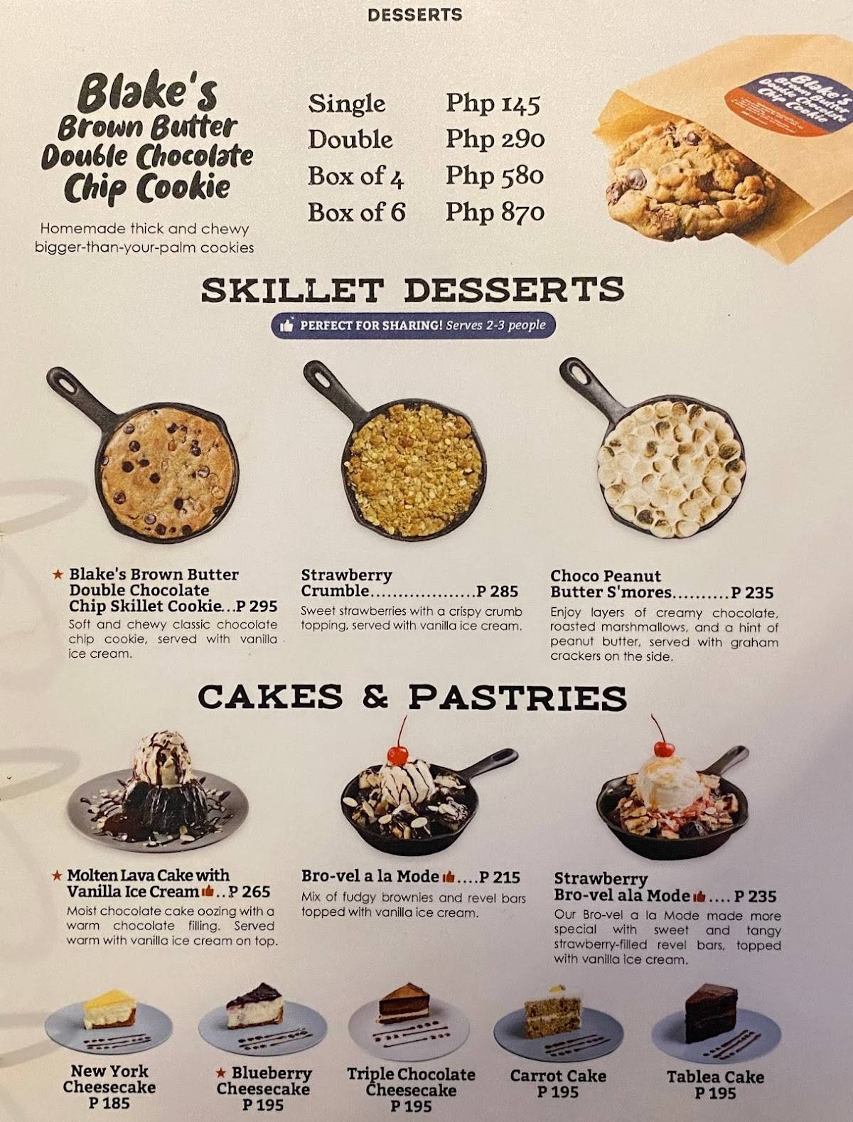Carta del restaurante Blake's Wings & Steaks - Ayala Malls TriNoma ...
